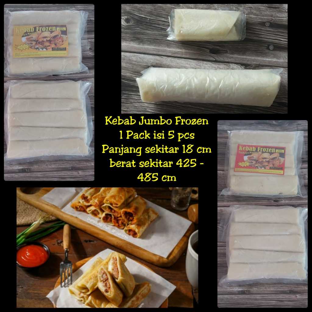 Jual Kebab Jumbo Frozen isi 5 pcs | Shopee Indonesia