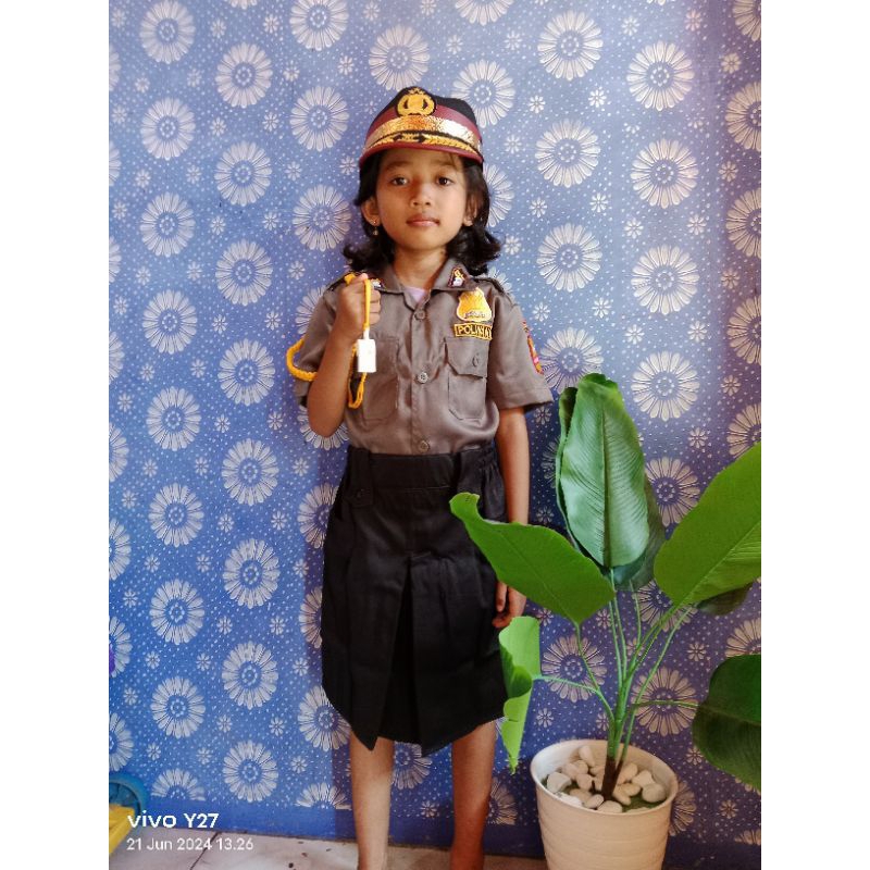 Jual KOSTUM POLWAN//1SET BAJU DAN TOPI PLUS PLUIT//KOSTUM POLWAN ORI BY ...
