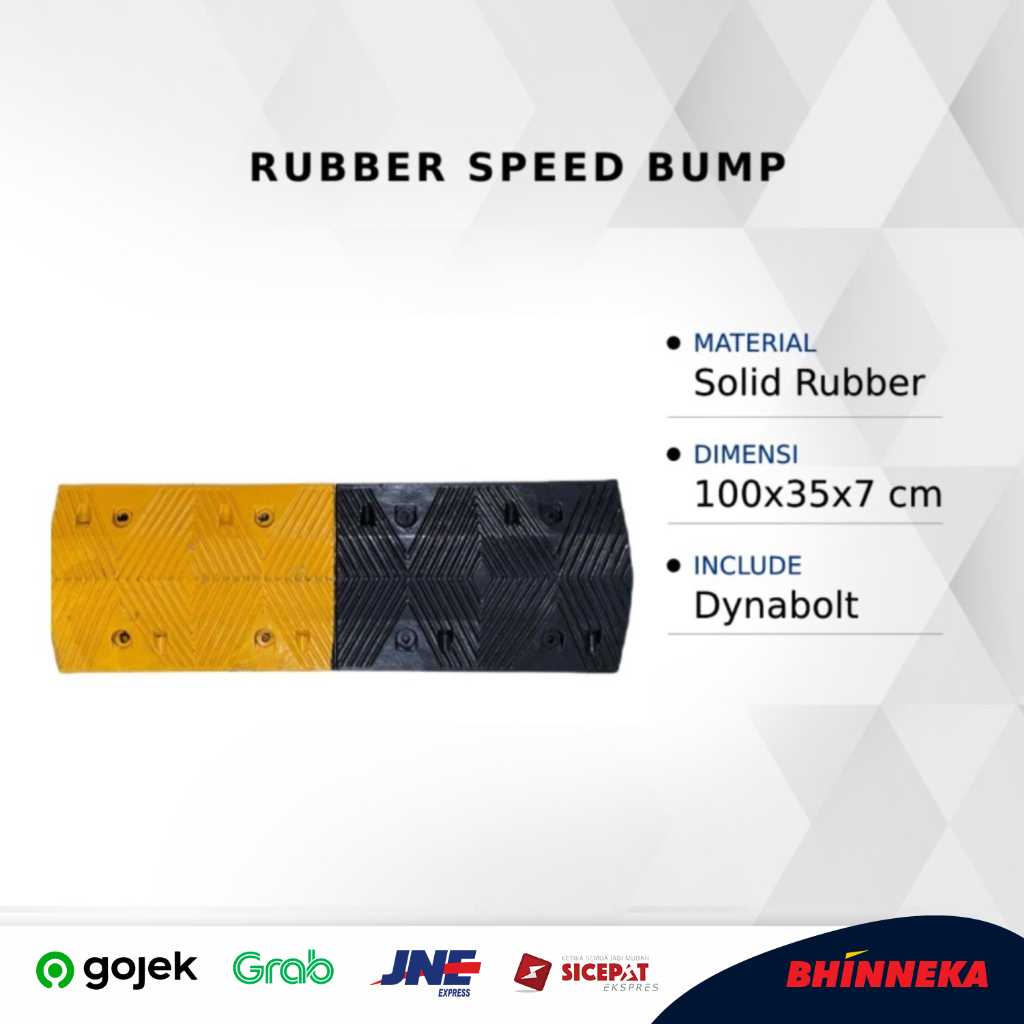 Jual B-SAVE Rubber Speed Bump Include Dynabolt | Shopee Indonesia