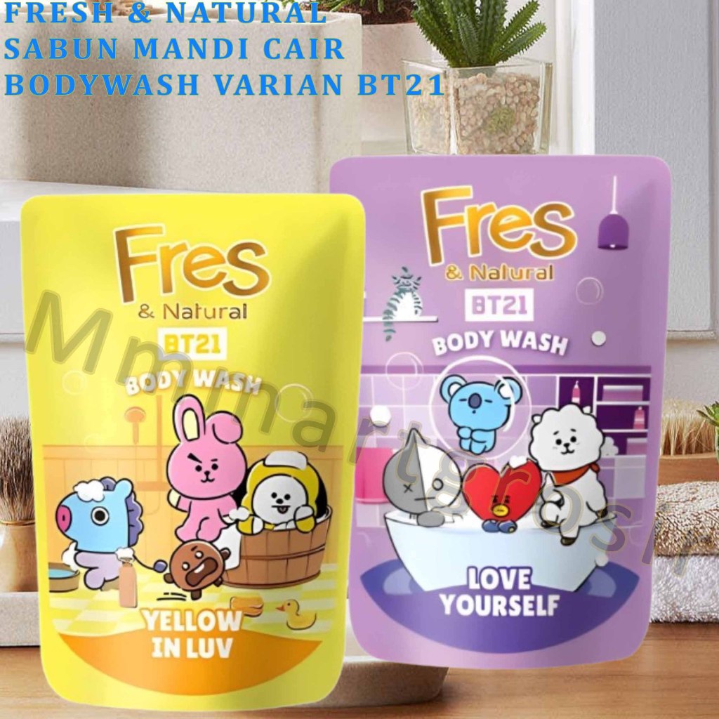 Jual Fresh & Natural / Sabun Mandi Cair BT21 / Bodywash Aroma Varian ...