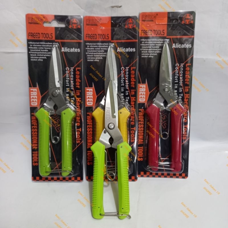 Jual Gunting Korea Lurus / Gunting Serba Guna FREED / Gunting Holo ...