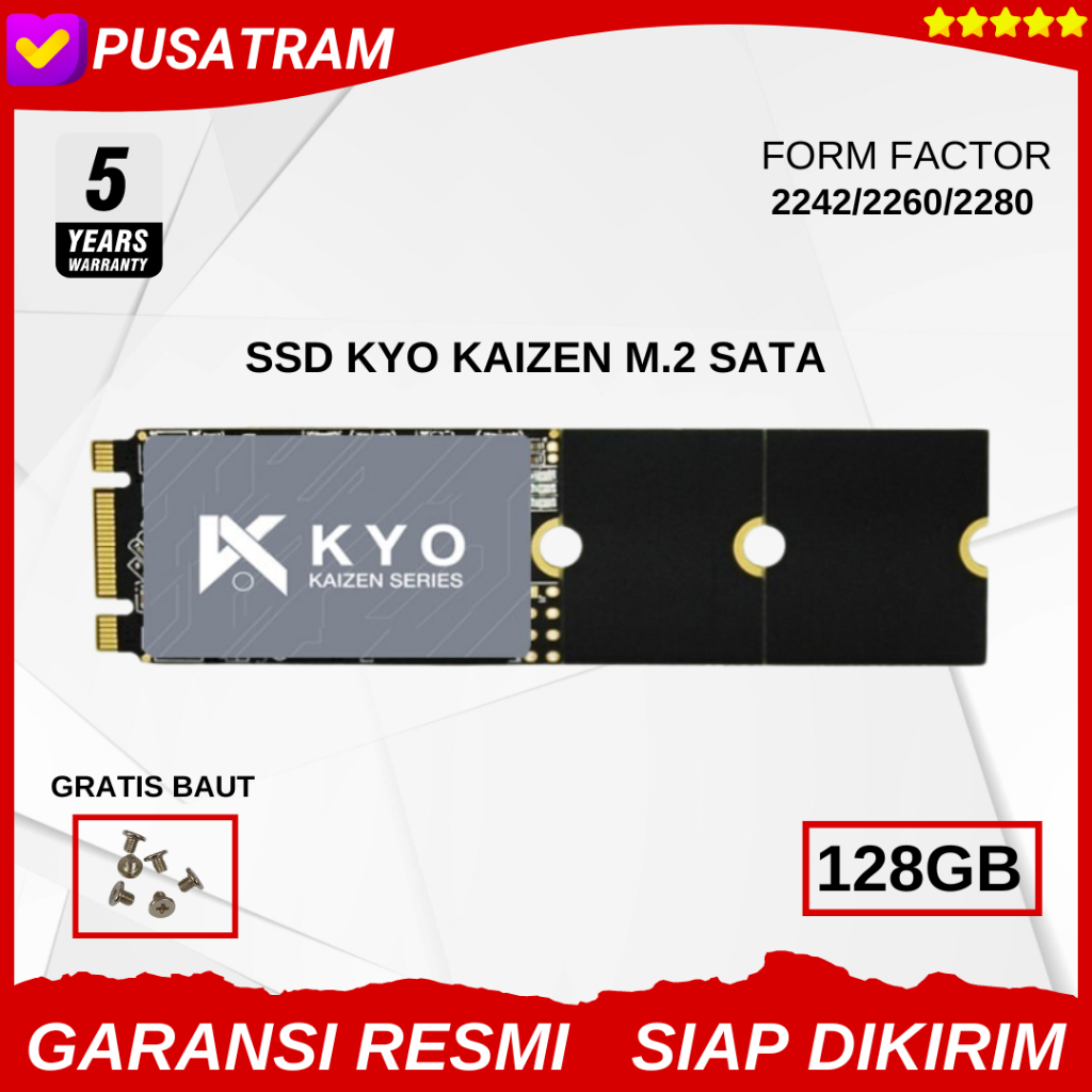 Jual SSD M2 SATA 128GB 2242 M.2 SATA / M2SATA KYO KAIZEN (GARANSI 5 TAHUN) | Shopee Indonesia