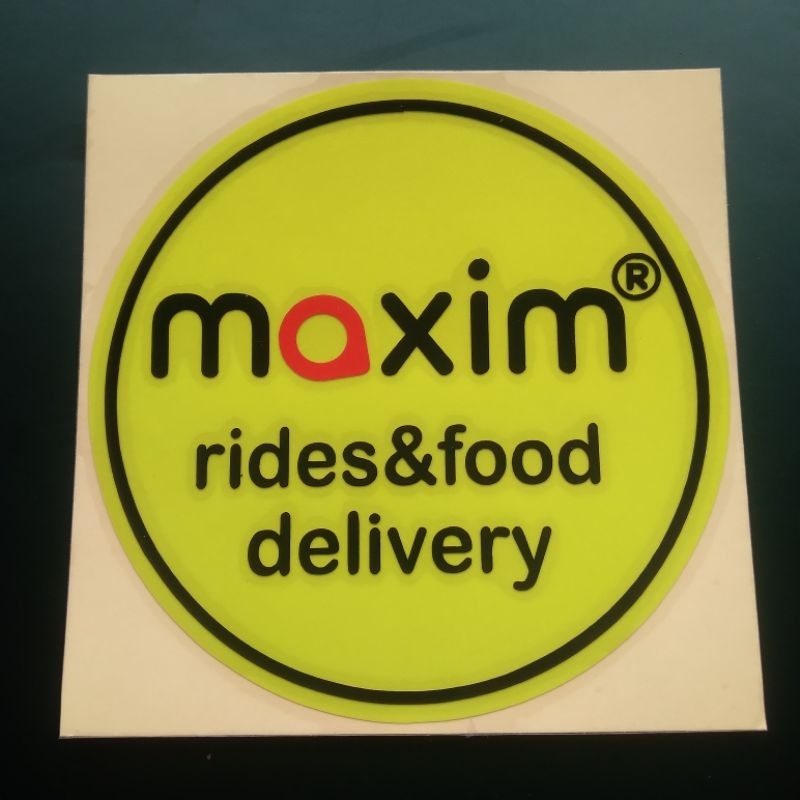 Jual Sticker MAXIM RIDER & FOOD DELIVERY | Shopee Indonesia