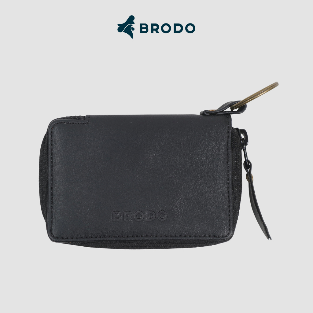 Jual BRODO - Folde Z+ Synthetic Leather Key Wallet Black [Dompet Kunci ...