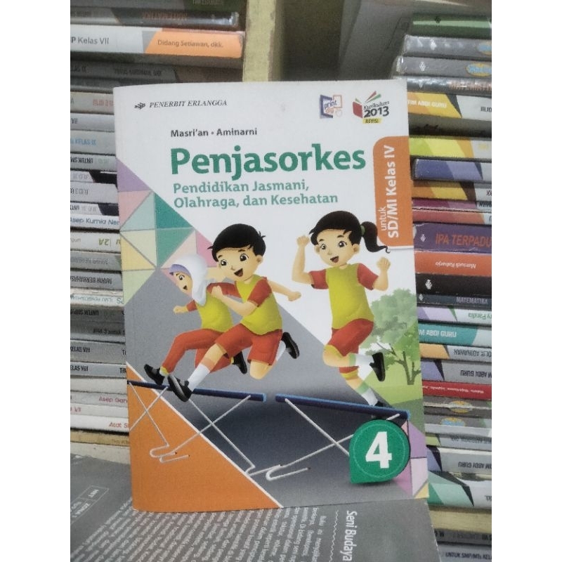Jual buku pjok penjas penjaskes kelas 4/IV sd mi erlangga kurikulum ...