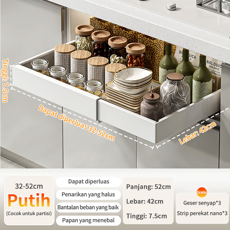 Jual Rak Piring Tarik Rak Laci Piring Rak Piring Untuk Kabinet Rak ...