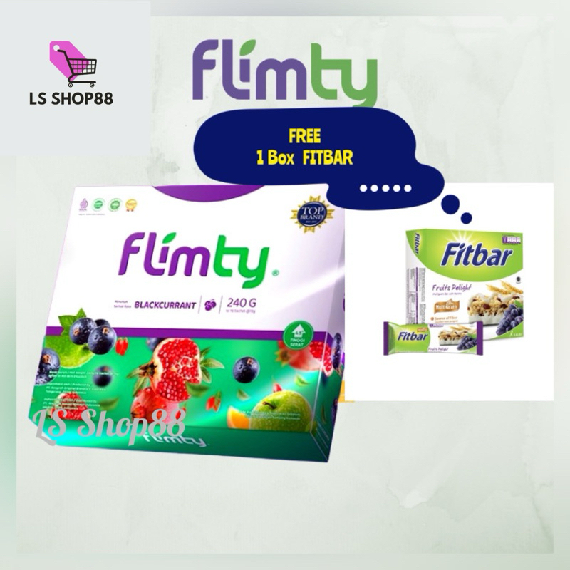 Jual FLIMTY Fiber ORIGINAL 1 BOX isi 16 Sachet FREE 1 Box FITBAR ...