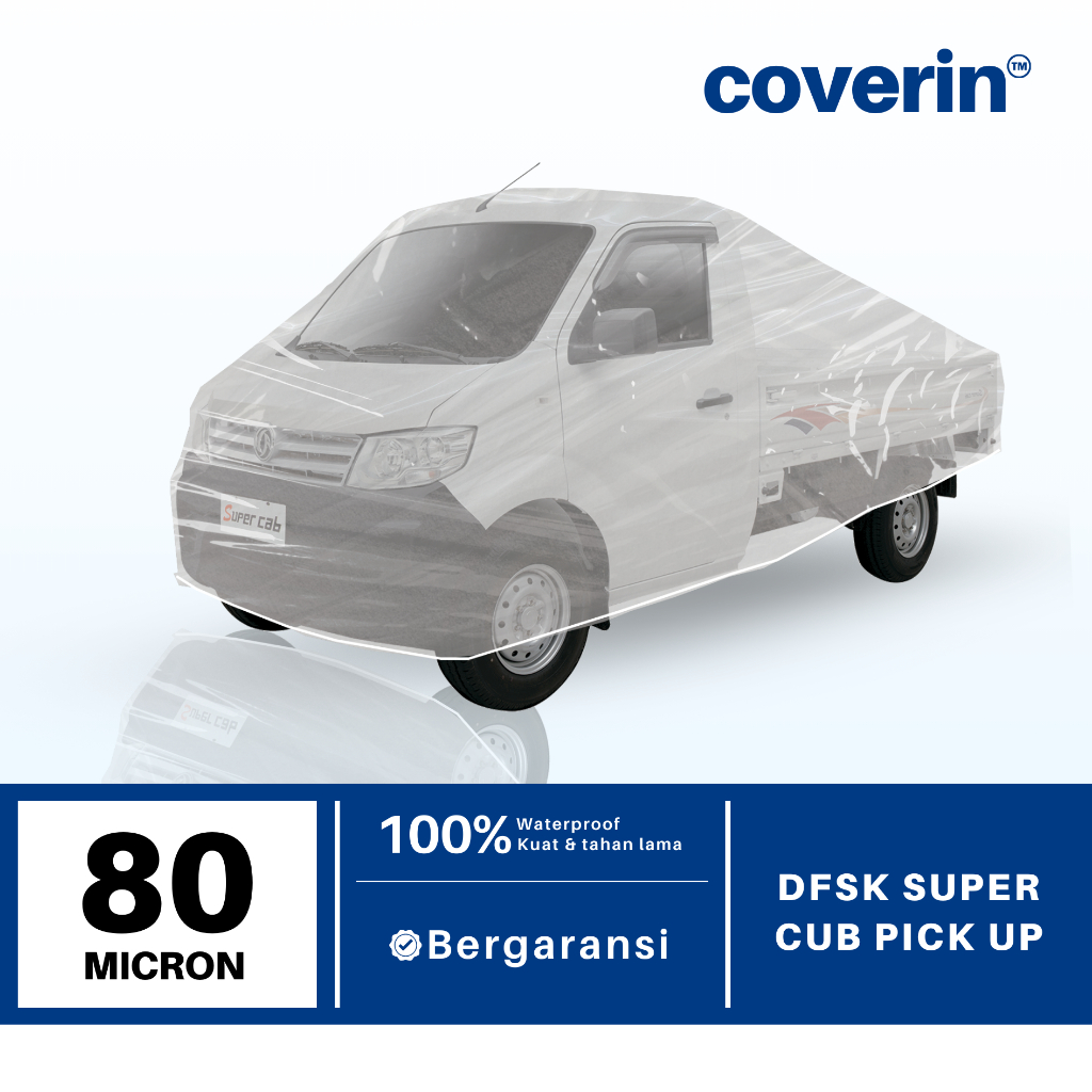 Jual Cover Mobil DFSK Super Cub Pick up plastik PE sarung mobil ...