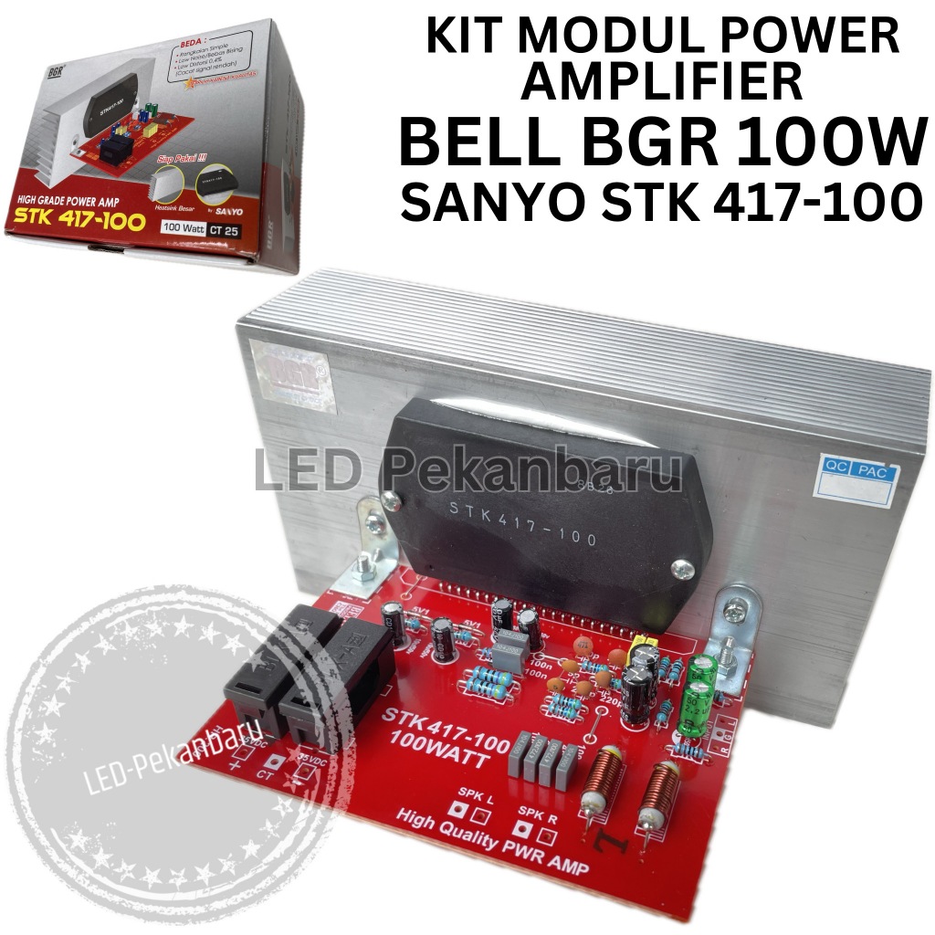 Jual KIT AUDIO MODUL POWER AMPLIFIER 100W STEREO AMPLI RAKITAN STK417 ...