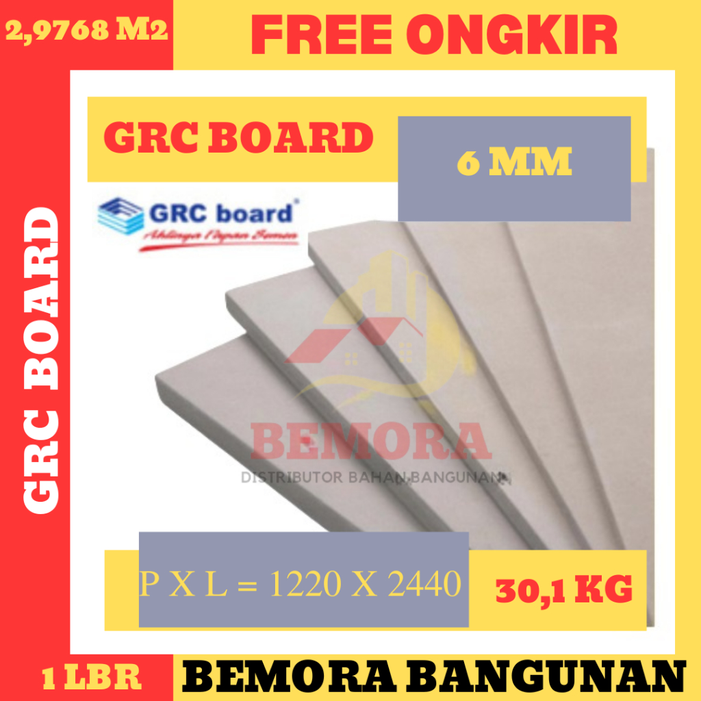 Jual Grc board 6 mm Uk 1220x2440 (Harga Grosir) | Shopee Indonesia