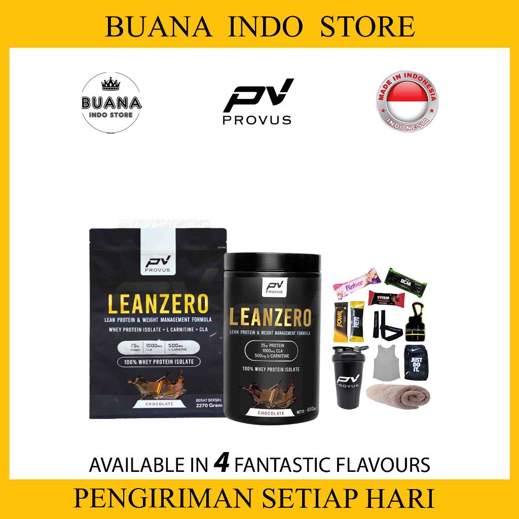 Jual Provus Lean Zero 454gr - Whey Protein Isolate 454 Gram - LeanZero ...