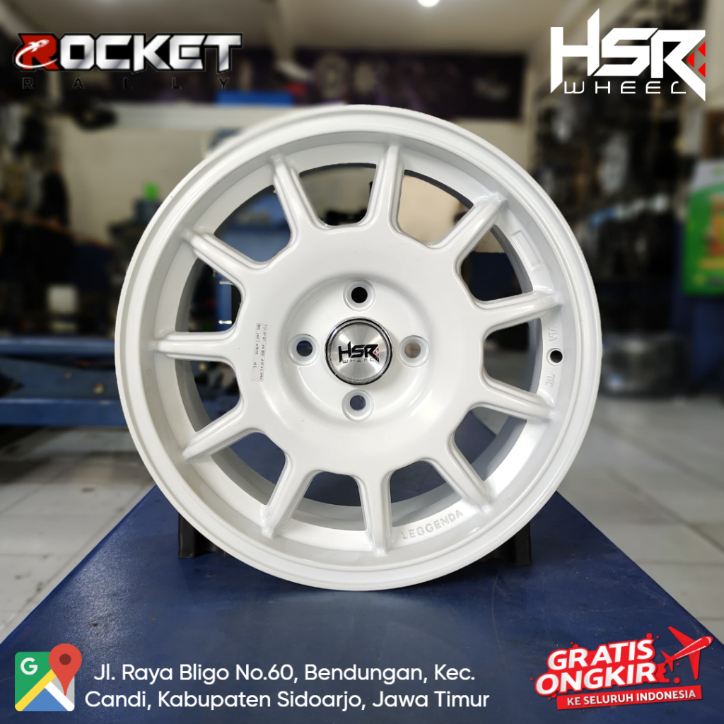 Jual VELG MOBIL MODEL RALLY LOOK RING 15 HSR TOCHIGI BAUT 4X100 PNP ...