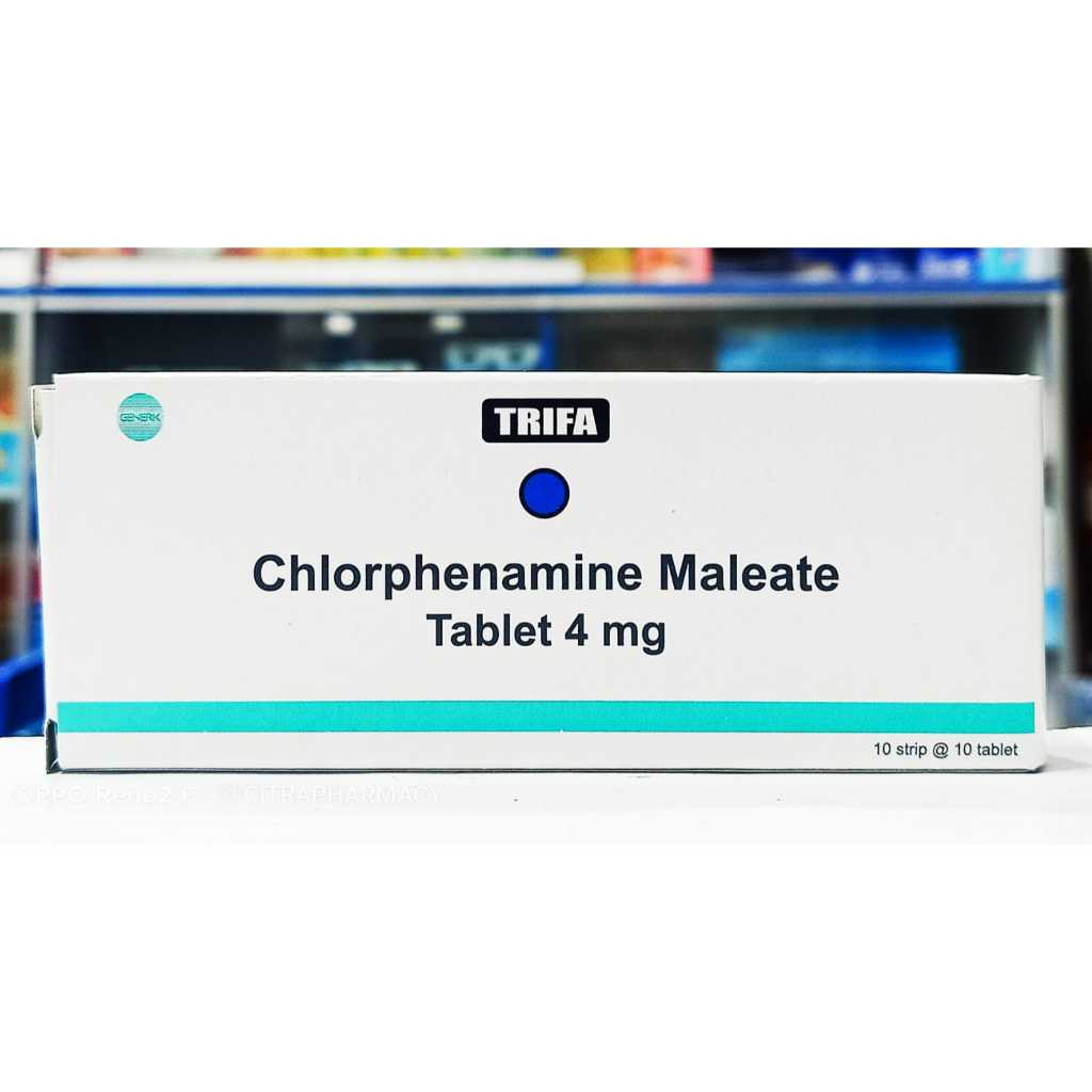 Jual CTM / Chlorphenamine Maleate 4MG TRIFA 𝟏 𝐊𝐎𝐓𝐀𝐊 𝐈𝐒𝐈 𝟏𝟎𝟎 𝐓𝐀𝐁𝐋𝐄𝐓 ...