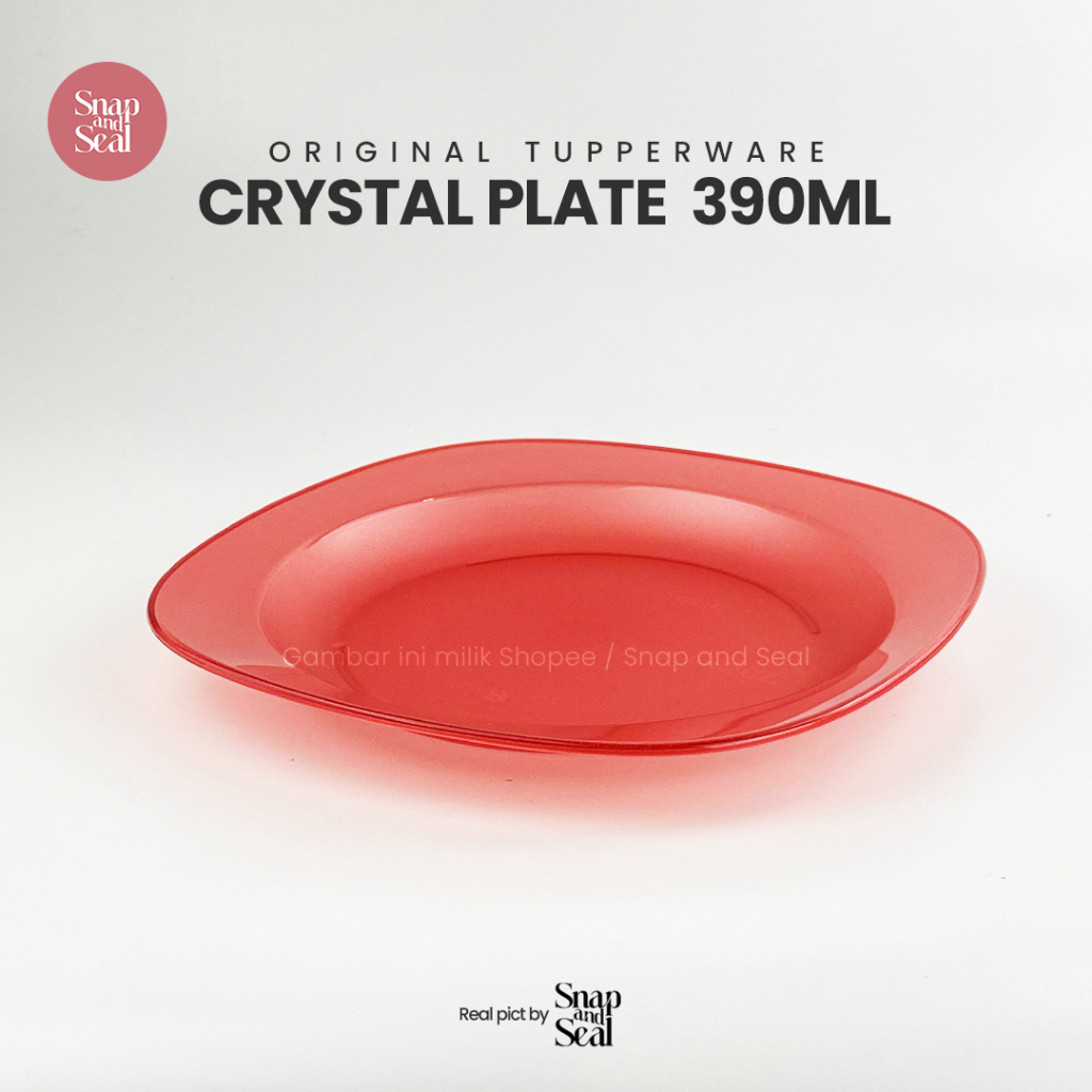 Jual Tupperware CRYSTAL PLATE 390ml | Shopee Indonesia