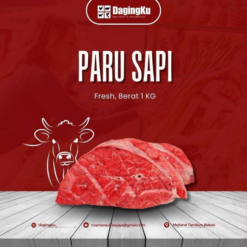 Jual Paru Sapi 1kg/paru sapi segar/beef lung beef halal/paru sapi utuh ...