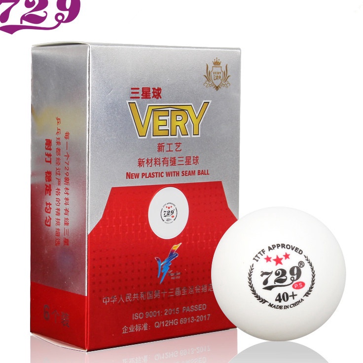 Jual Garansi Harga Bola Pingpong Tenis Meja 729 VERY Isi 6 New Plastic With Seam Ball | Shopee ...