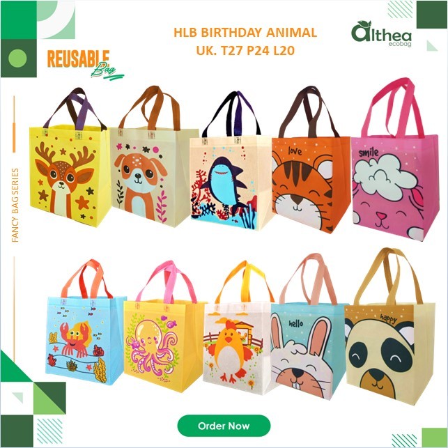 Jual [BISA CUSTOM] Tas Spunbond Kotak Nasi Animal | Tas Animal | Bahan ...