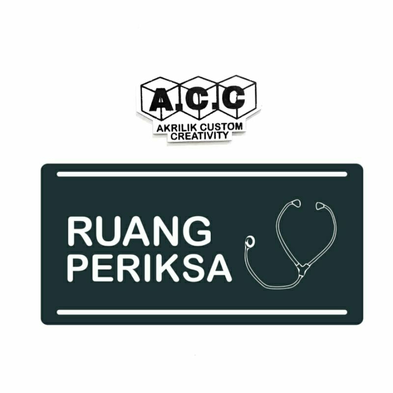 Jual PAPAN NAMA RUANGAN RUMAH SAKIT/PUSKESMAS/KLINIK NAMA RUANG AKRILIK ...