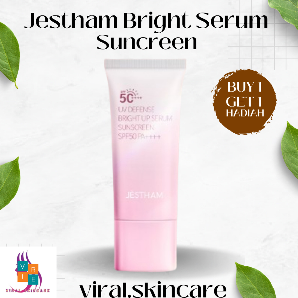 Jual Jestham UV Defense Bright Up Serum Sunscreen SPF50 PA++++ | Shopee ...