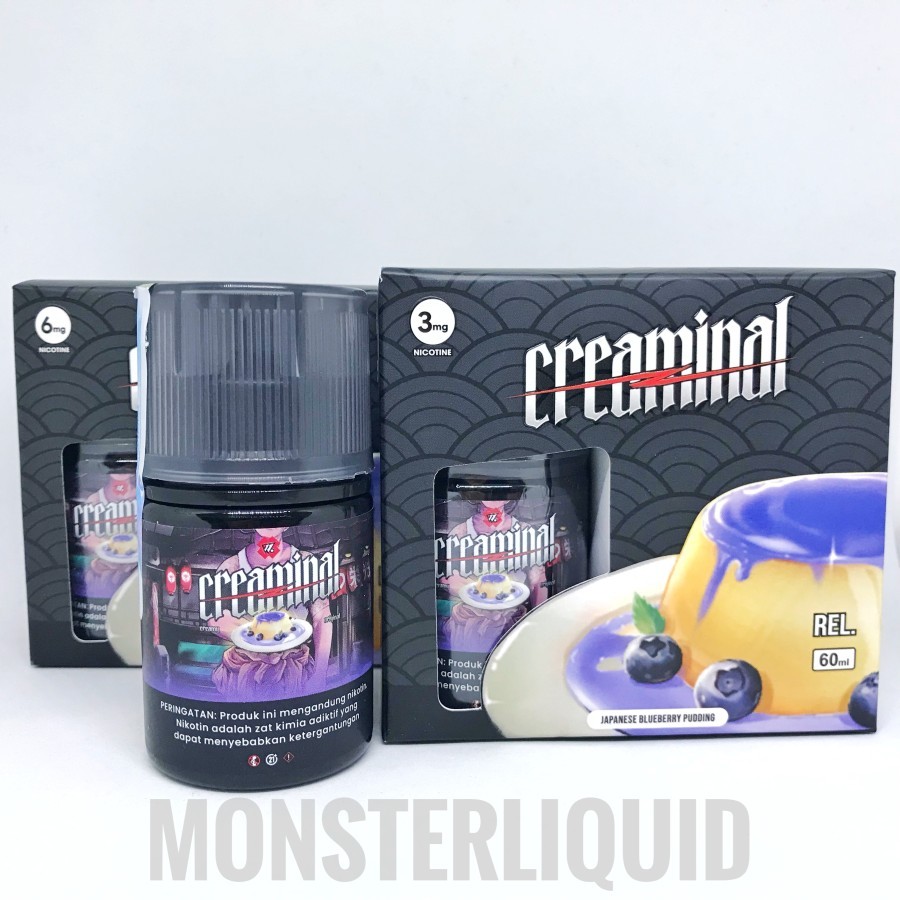 Jual CREAMINAL JAPANESE BLUEBERRY PUDDING BY UNWISE 3MG 6MG 60ML ...