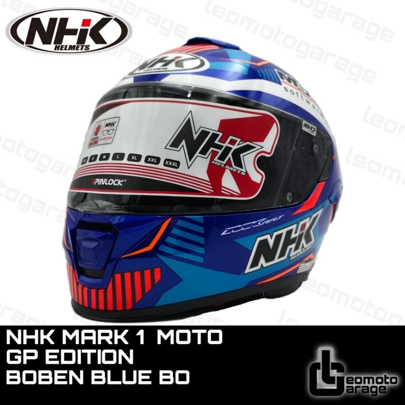 Jual NHK MARK 1 MOTO GP EDITION BOBEN BLUE BO HELM FULL FACE | Shopee ...