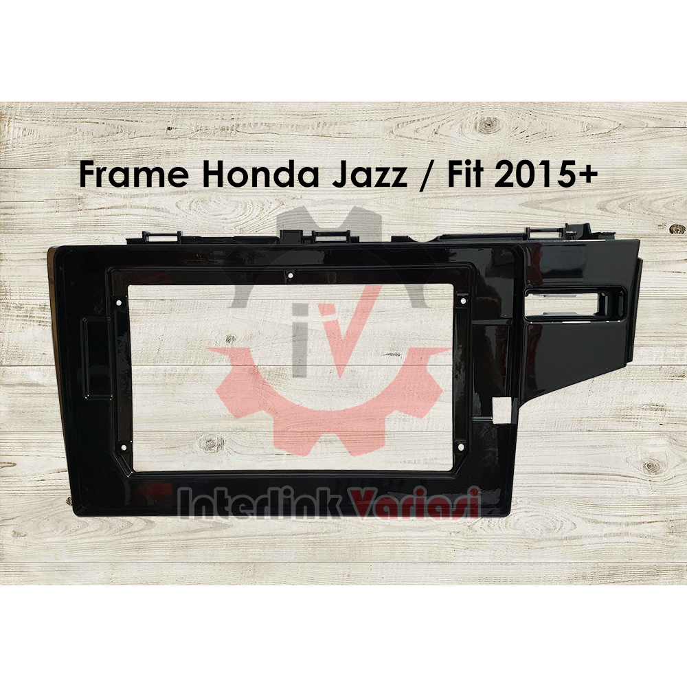 Jual Frame head unit Honda Jazz Fit 2015 10 inch uv black glossy ...