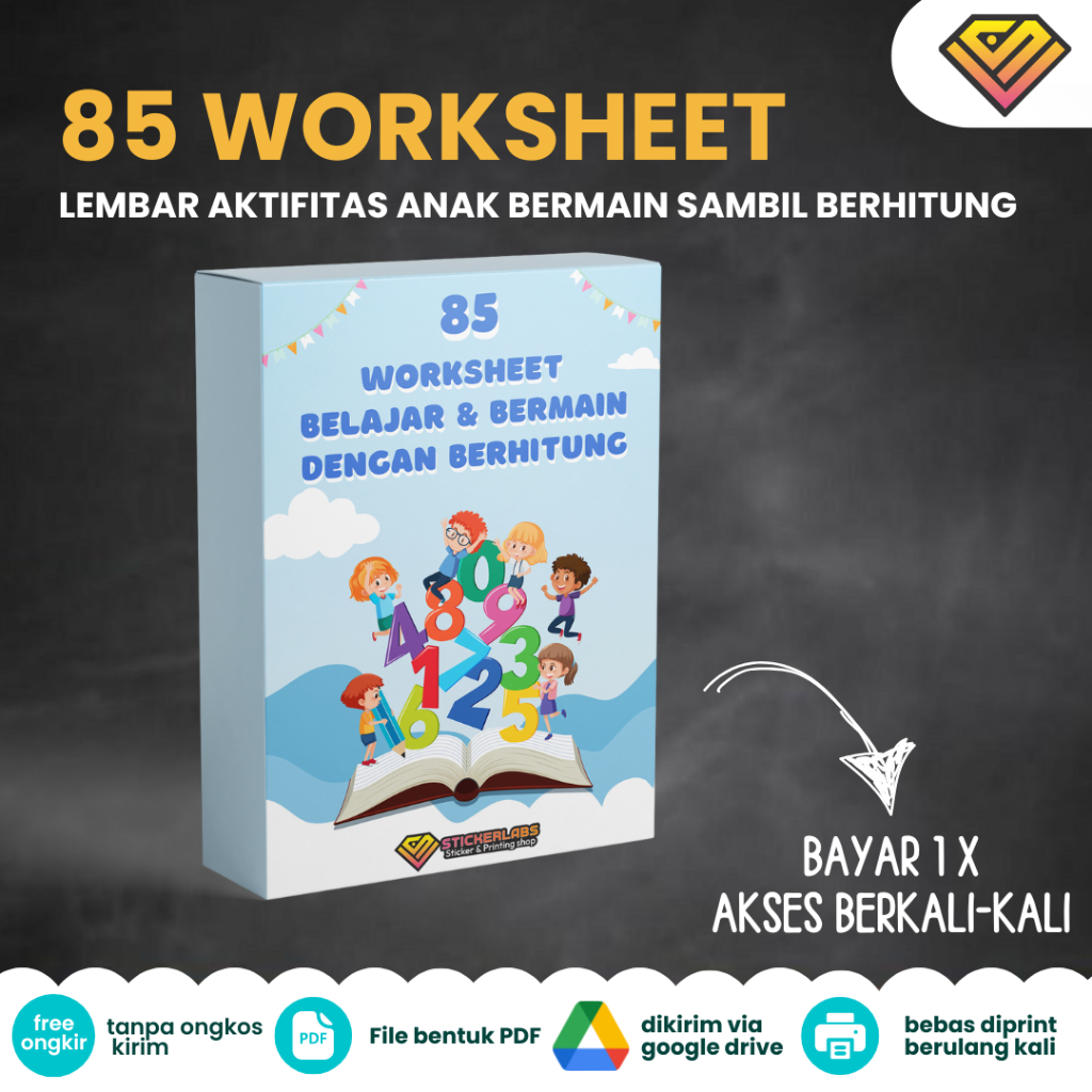 Jual EBOOK DIGITAL 85 WORKSHEET ANAK BERHITUNG DENGAN BERMAIN SIAP ...