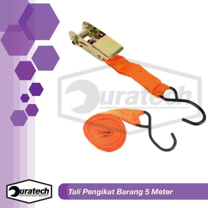 Jual Cykat Ratchet Tie Down 1 Inch 5 Meter Tali Pengikat Barang Motor ...