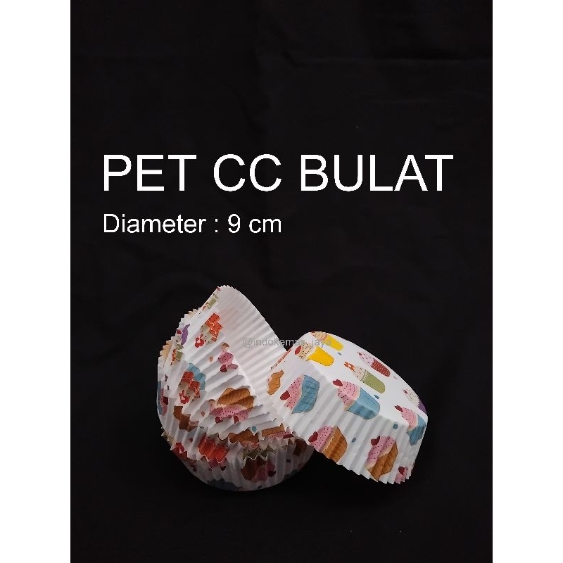 Jual [isi 10 pcs] Cake Case Bulat Laminasi 8cm/ Cake Case Bulat Anti ...