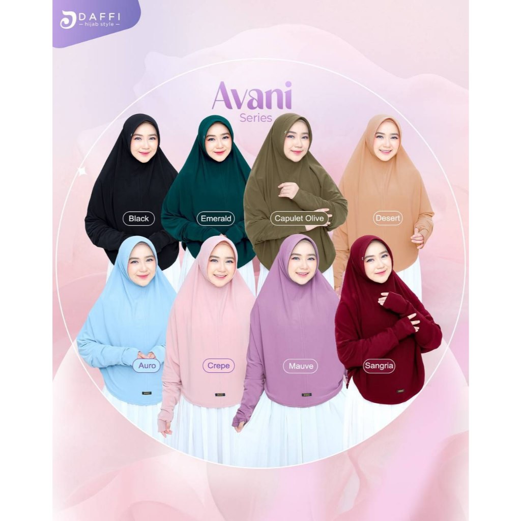 Jual NEW AVANI BERGO TANGAN DAFFI HIJAB | Shopee Indonesia