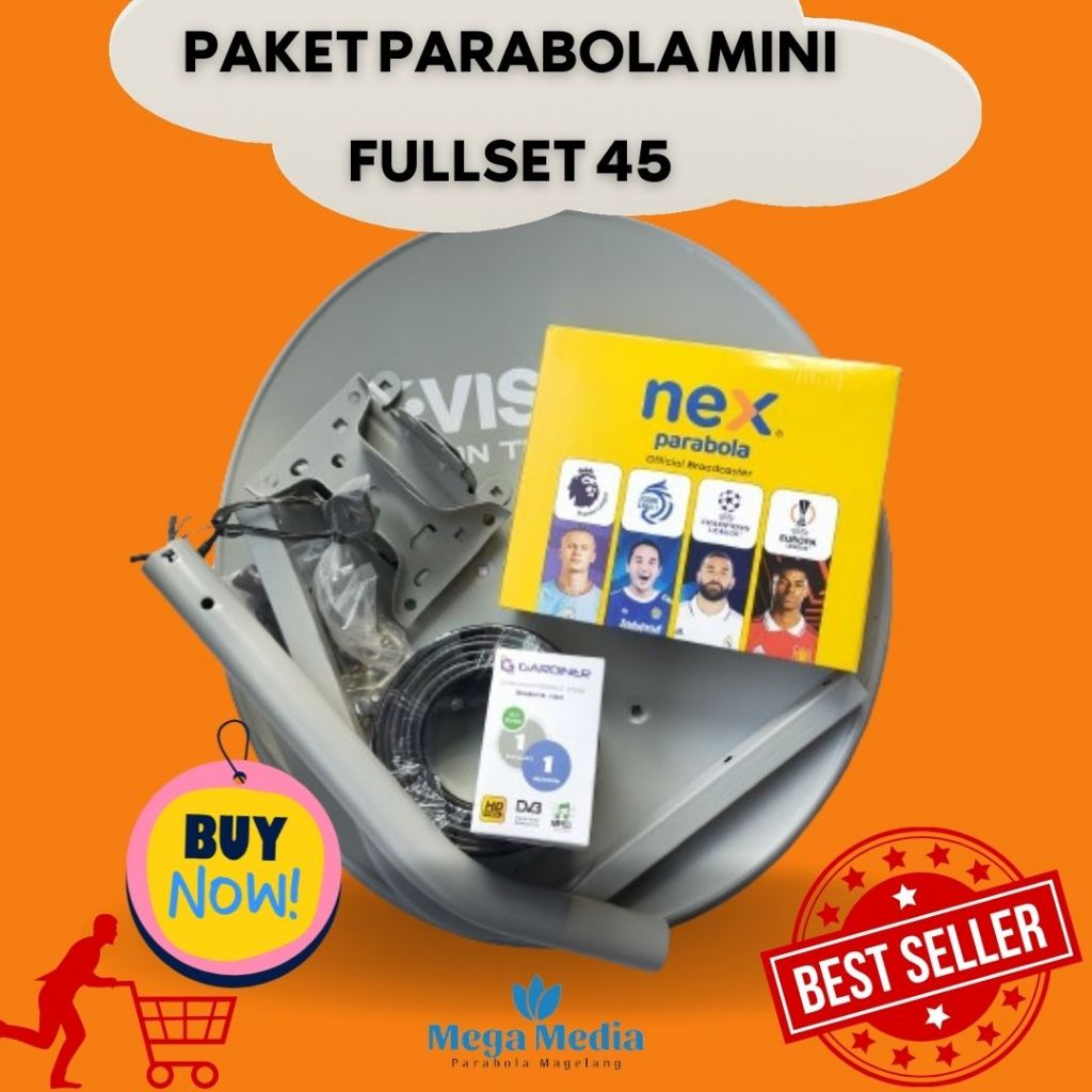 Jual Paket parabola mini NEX PARABOLA KUNING fullset murah meriah ...