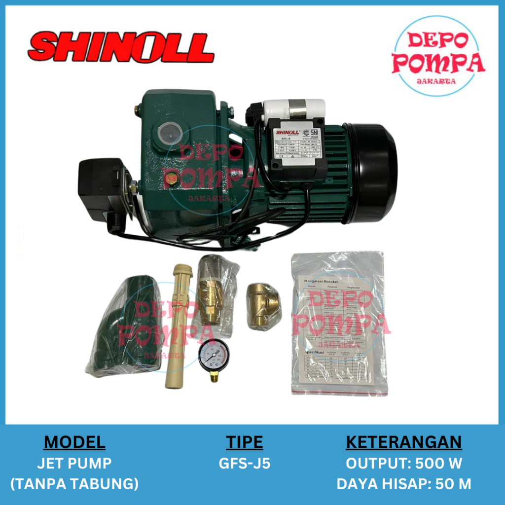 Jual Pompa Air JET PUMP SHINOLL GFS J5/ JET PUMP 505 | Shopee Indonesia
