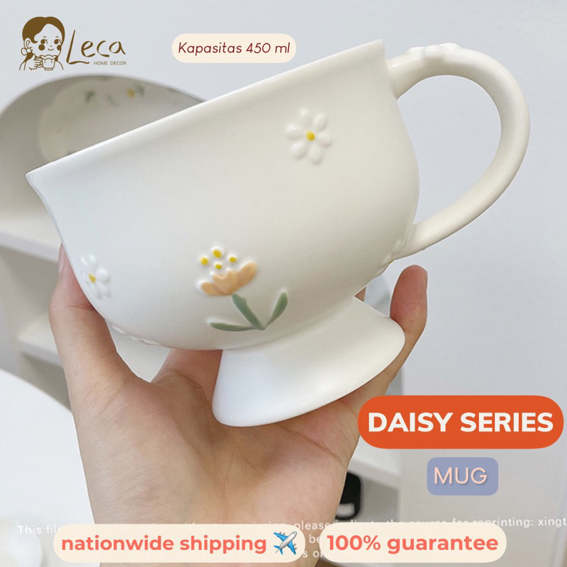 Jual Mug aesthetic bunga korea Cangkir keramik Leca - DAISY SERIES ...