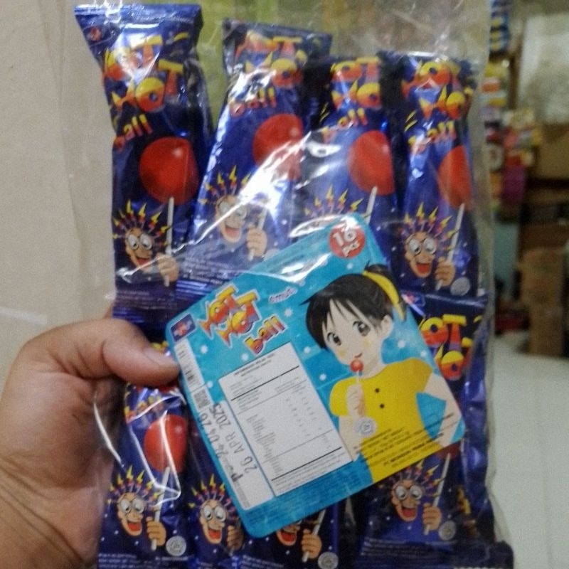 Jual Permen hot hot ball 1pack isi 16pcs | Shopee Indonesia