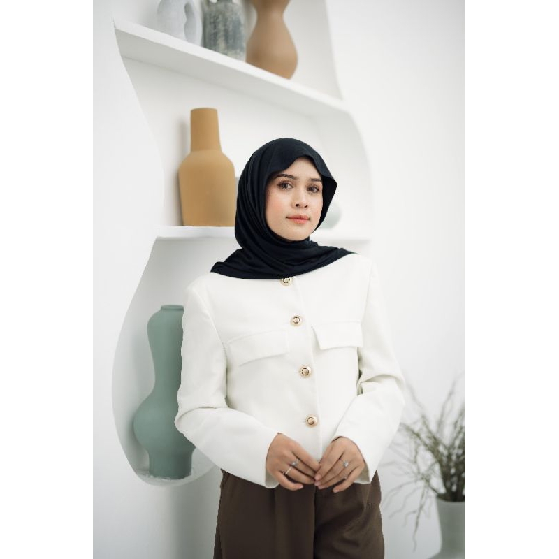 Jual Jamila Oval Shawl (Pashmina Oval Rayon Fafine) | Shopee Indonesia