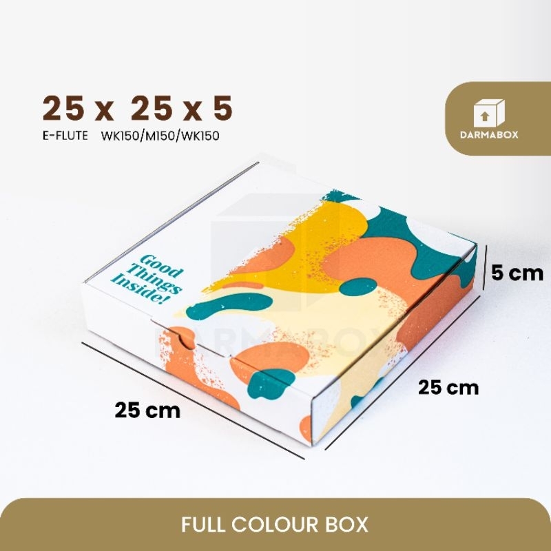 Jual Box 25x25x5 Full Colour Packaging Kaos/Kemeja/Aksesoris/Jam ...