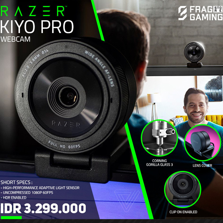 Jual RAZER Kiyo Pro USB Camera - Pro Gaming Webcam | Shopee Indonesia