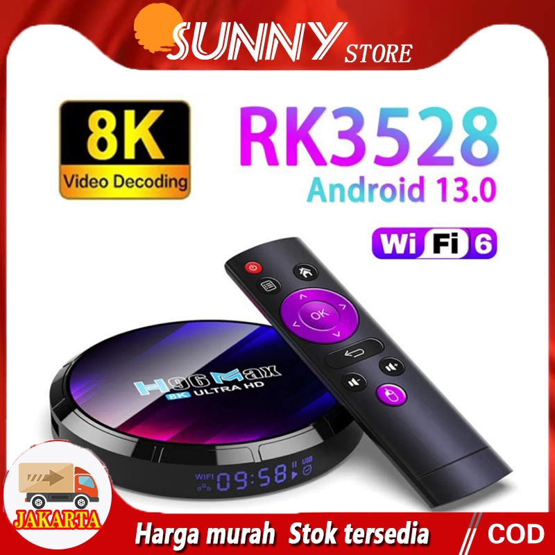 Jual Android Tv Box H96 MAX RK3528 Android 13 Wifi6 Bluetooth 5 ...