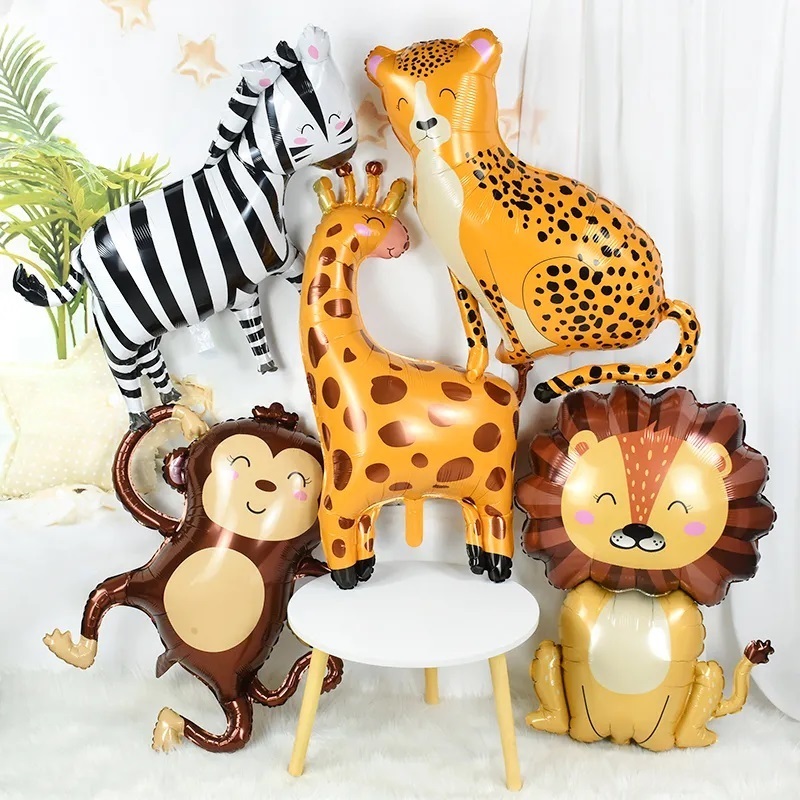 Jual Balon Foil Hewan Lucu / Binatang Safari Dan Lainnya Uk. Jumbo Full ...