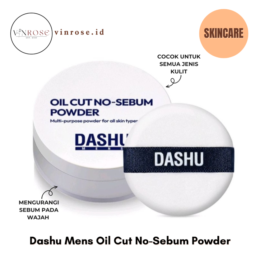 Jual Dashu Oil Cut No-Sebum Powder For Men Korea Translucent Powder ...