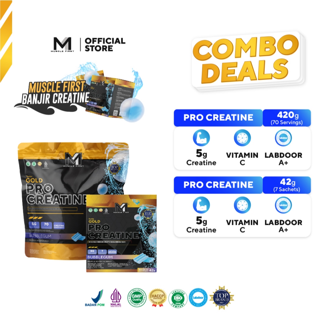 Jual [BUNDLE] MUSCLE FIRST Pro Creatine 420gr + Pro Creatine Box ...