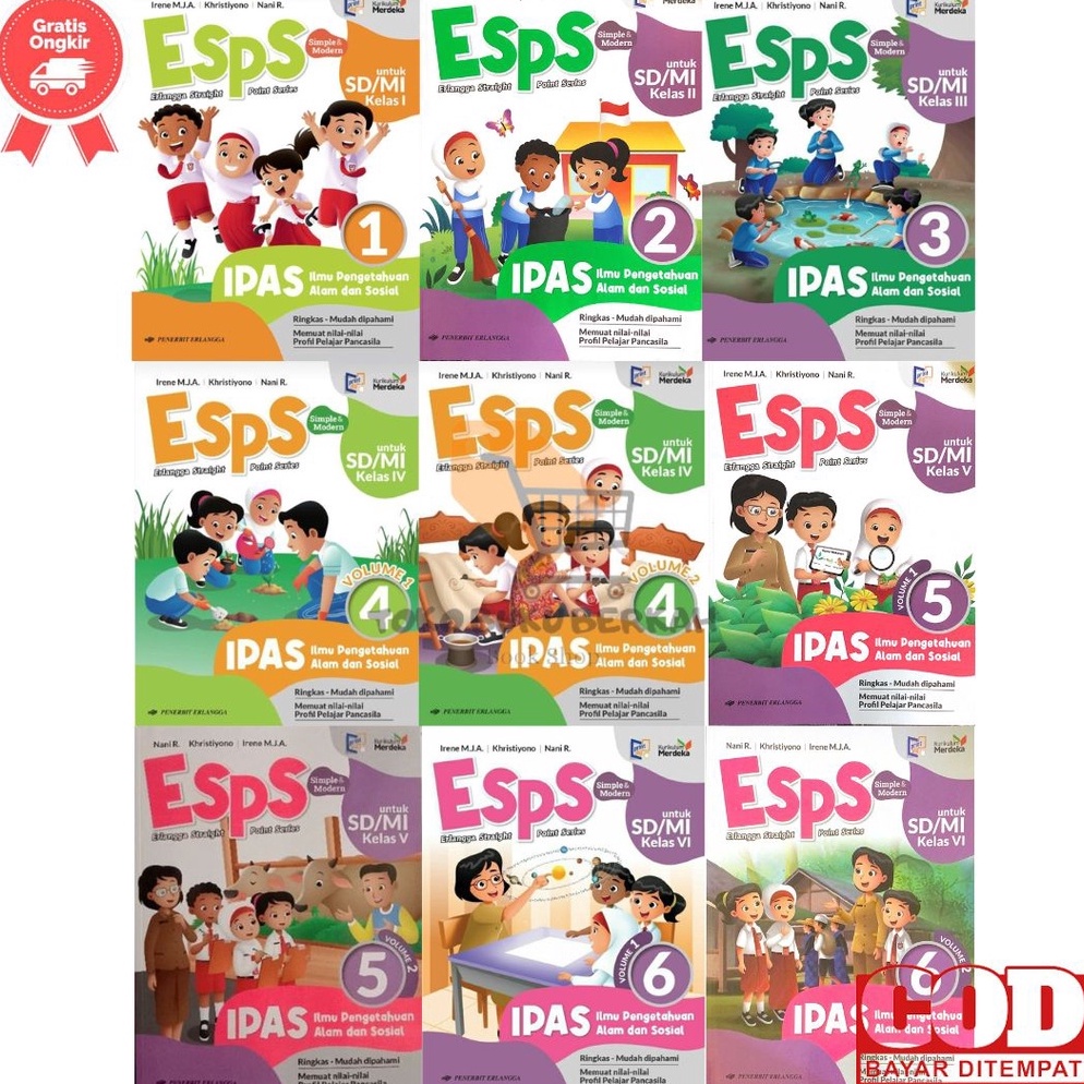 Jual KODE L3K3 KURIKULUM MERDEKA BUKU ESPS IPAS SDMI Kelas 1 2 3 4 5 6 ...