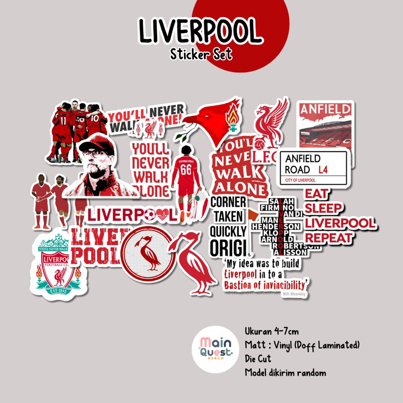 Jual Sticker Liverpool | Sticker Aesthetic / Sticker Tumblr / Sticker ...