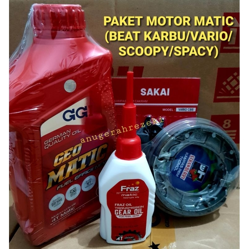 Jual PAKET SERVICE MOTOR HONDA MATIC/PAKET OLI MATIC (OLI/GARDAN/KAMPAS ...