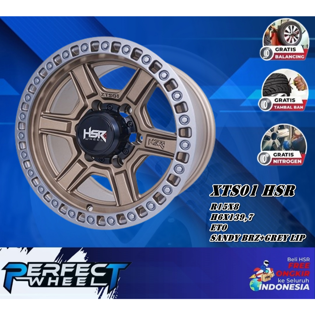 Jual Velg Hsr XTS-01 R15 Pcd 6X139,7 Velg Mobil Ring 15 Hardtop Triton ...