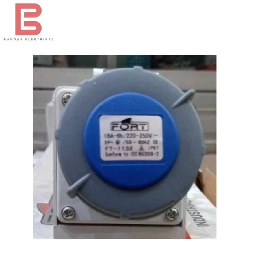 Jual WALL SOCKET MOUNTING 3 POLE / 3 PIN 16A IP67 FORT FT-1132 | Shopee Indonesia