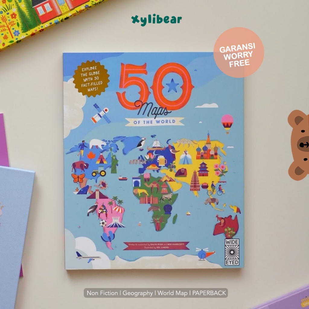 Jual 50 MAPS OF THE WORLD - Children's Books - Xylibear - Import ...