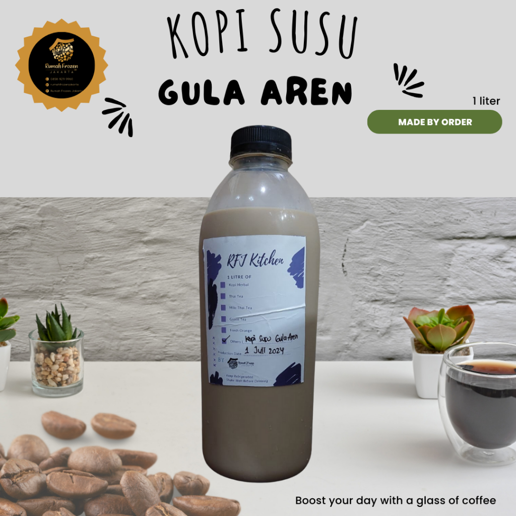 Jual Kopi Susu Gula Aren 1 liter | Shopee Indonesia