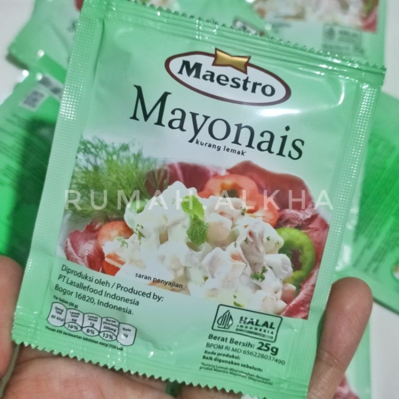Jual Mayonais Maestro Saset 25 Gr - Mayo Saset Maestro - Kemasan ...