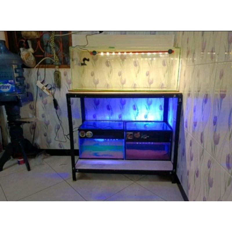 Jual Rak aquarium P75cm L35cm T60cm 2 susun | Rak custom | Rak ...